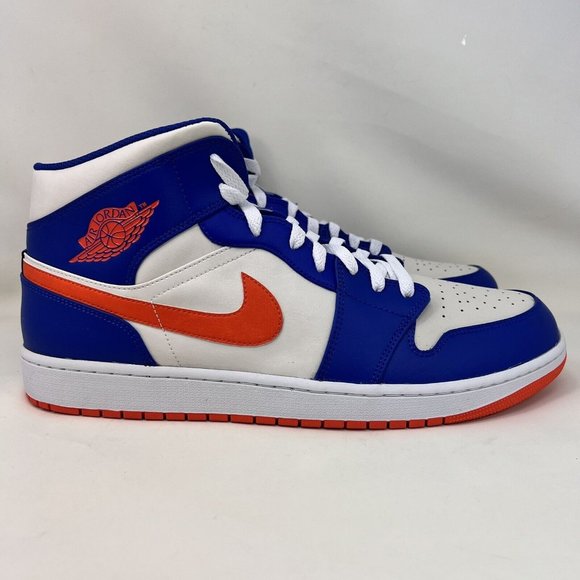 Jordan | Shoes | Nike Air Jordan Retro Mid Basketball Shoes Knicks Blue ...